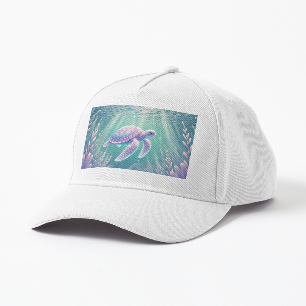 "Pastel Sea Turtle with Luminous Shell" Sticker for Sale by ...