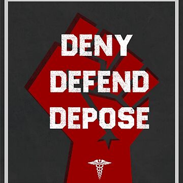"DENY DEFEND DEPOSE" Sticker for Sale by ConorM7 | Redbubble