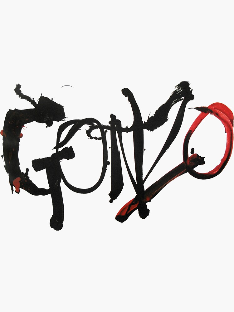 "Gonzo" Sticker for Sale by shameshame | Redbubble