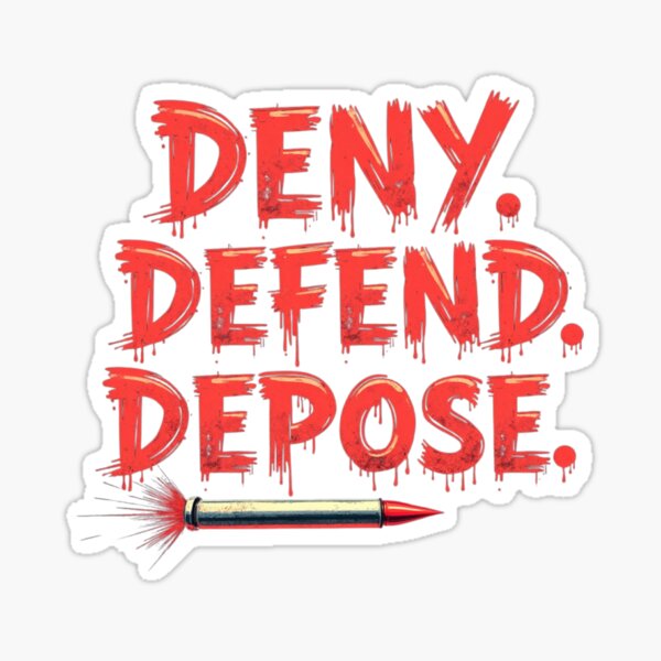 "Deny. Defend. Depose: Graffiti Version" Sticker for Sale by ...