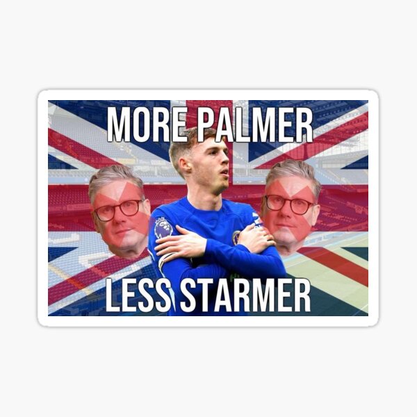 "more palmer less starmer" Sticker for Sale by ubermensch6969 | Redbubble