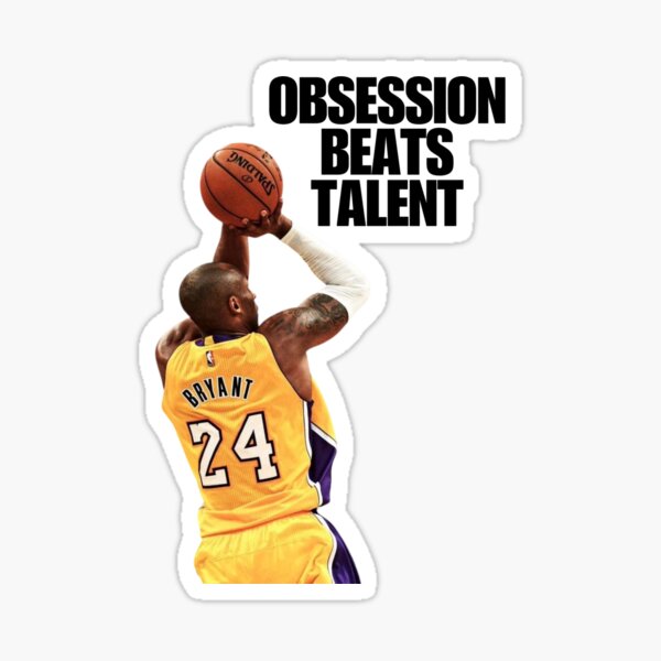 "Kobe obsession betas talent " Sticker for Sale by Pattern King | Redbubble