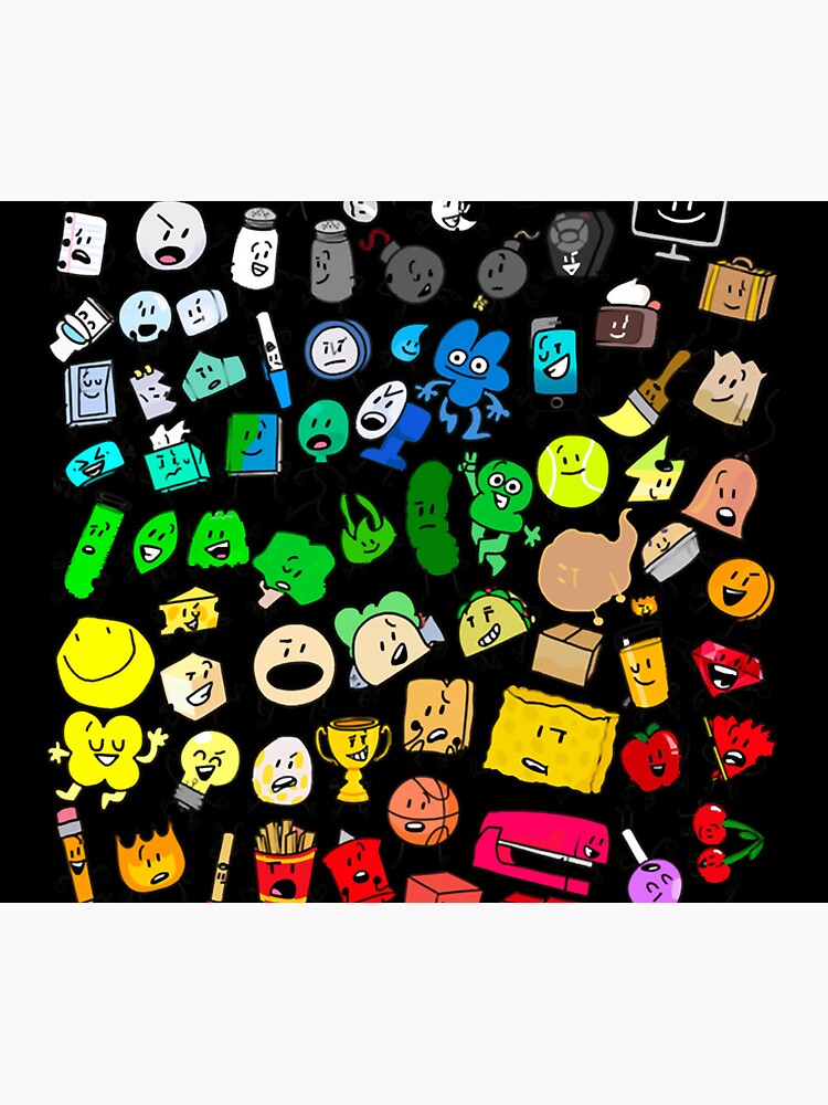 " Bfdi Inanimate Insanity All Characters " Mouse Pad for Sale by ...