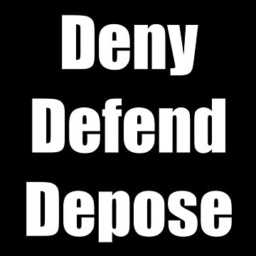 "Deny Defend Depose" Sticker for Sale by Marker7 | Redbubble