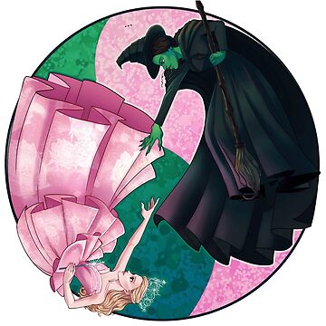 "Wicked Movie Glinda and Elphaba" Art Print for Sale by dexmrStudios ...