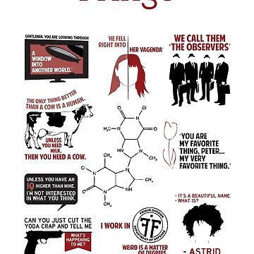 "Fringe Quotes" Sticker by CLMdesign | Redbubble