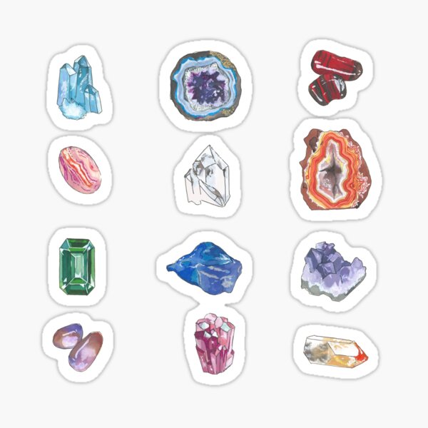 "rock collection" Sticker for Sale by annelisej | Redbubble
