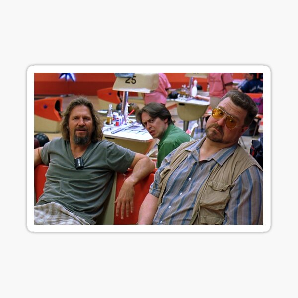 "Team Lebowski" Sticker for Sale by Drubingle46 | Redbubble
