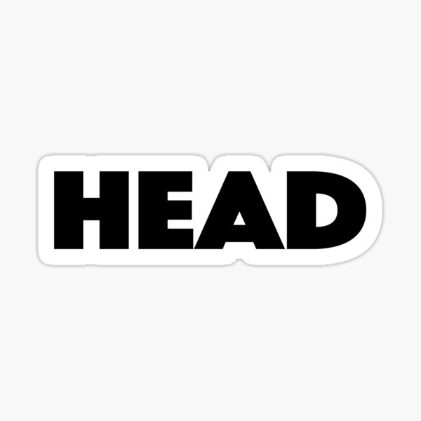 "Head" Sticker by At349ks3d | Redbubble