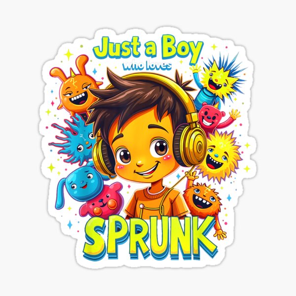 "Sprunki-boys Oren Just a boy who loves-Sprunki" Sticker for Sale by ...
