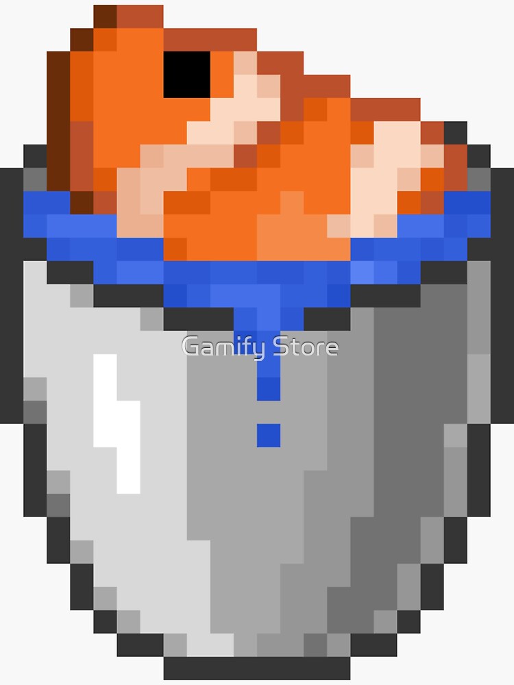 Minecraft Fish Pixel Art Grid