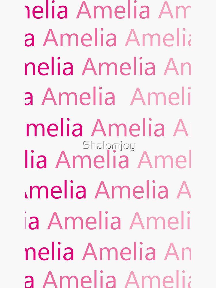 "Amelia" Sticker by Shalomjoy | Redbubble