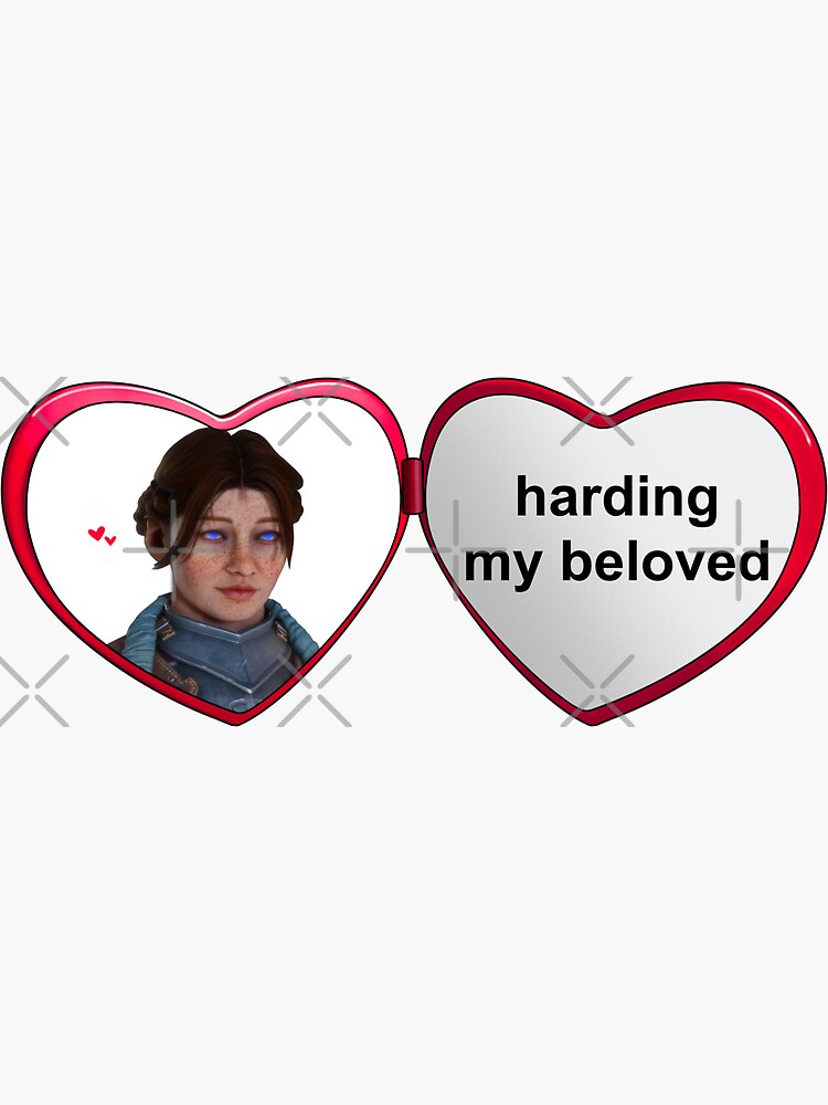 "Scout Lace Harding My Beloved Dragon Age Meme" Sticker for Sale by ...