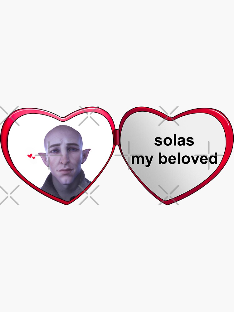 "Solas Veilguard My Beloved Dragon Age Meme" Sticker for Sale by ...