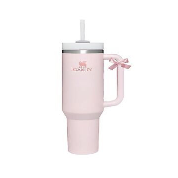 "Light Pink Bow Stanley Cup Sticker" Sticker for Sale by ...