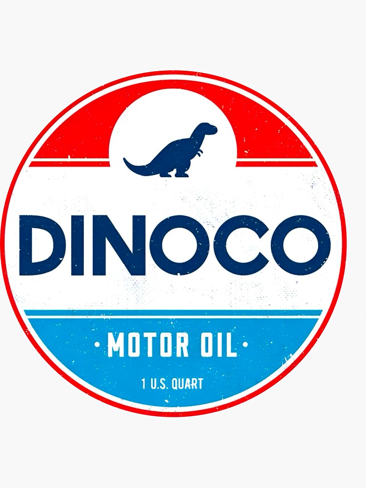 "Dinoco Motor Oil Logo" Sticker for Sale by mvelas17 | Redbubble