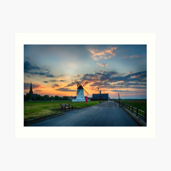 "Lytham Windmill @ Dawn" Art Print for Sale by mliebenberg | Redbubble