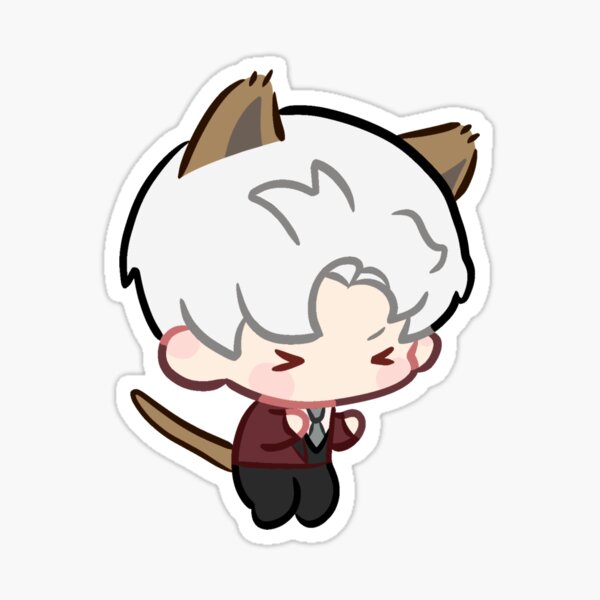 "Kitty Sylus Jump 1" Sticker for Sale by ReisssPieces | Redbubble