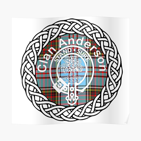 "Clan Anderson surname last name family name badge crest" Poster for ...