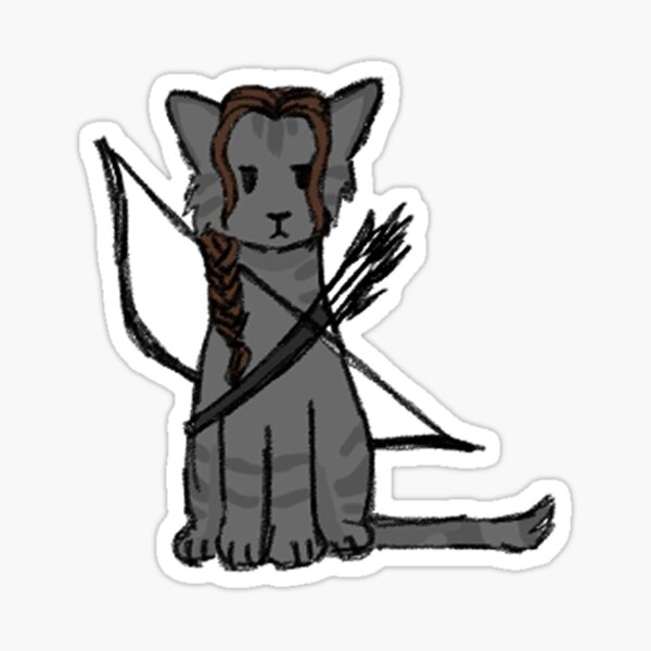 "Katnip Everdeen the hunger games" Sticker for Sale by coco-star ...