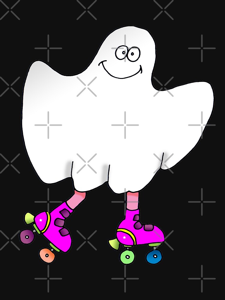 "Ghost on roller skates" T-shirt for Sale by JasonTrivettart ...