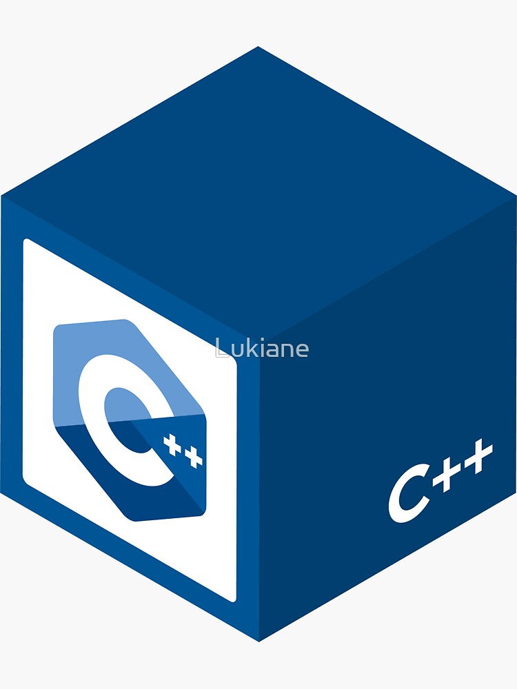 "Programming Skill Cube - C++" Sticker for Sale by Lukiane | Redbubble