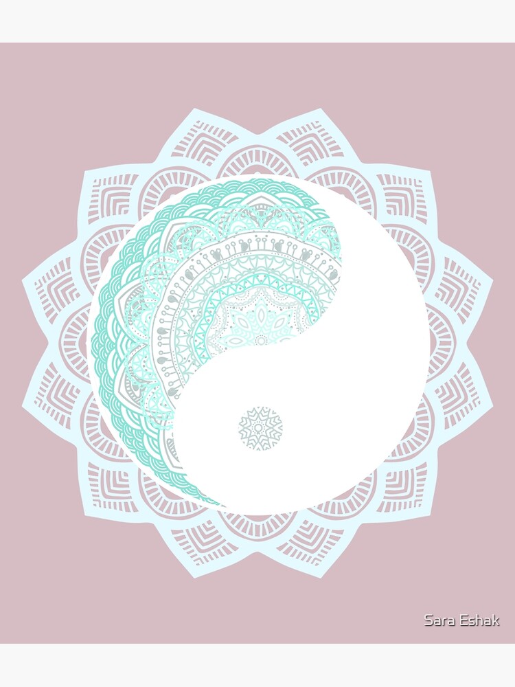 "aztec yin yang" Poster by sarokey | Redbubble