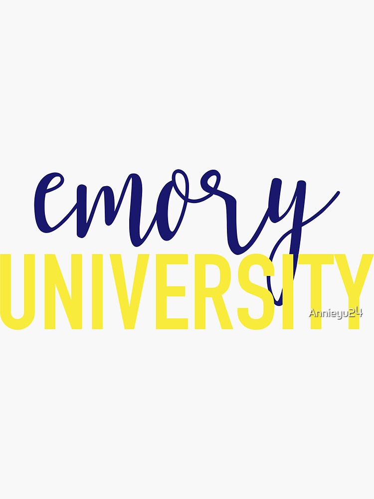 "emory university " Sticker by Annieyu24 | Redbubble