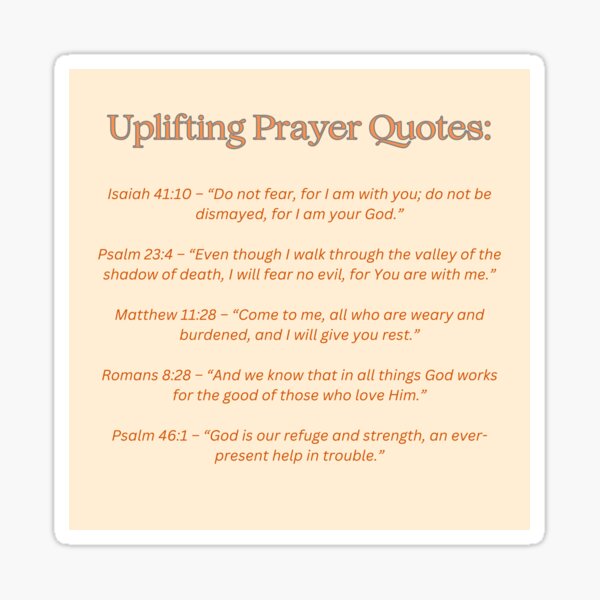 ""Uplifting Prayer Quotes for Home Decor: Inspirational Wall Art, Faith ...