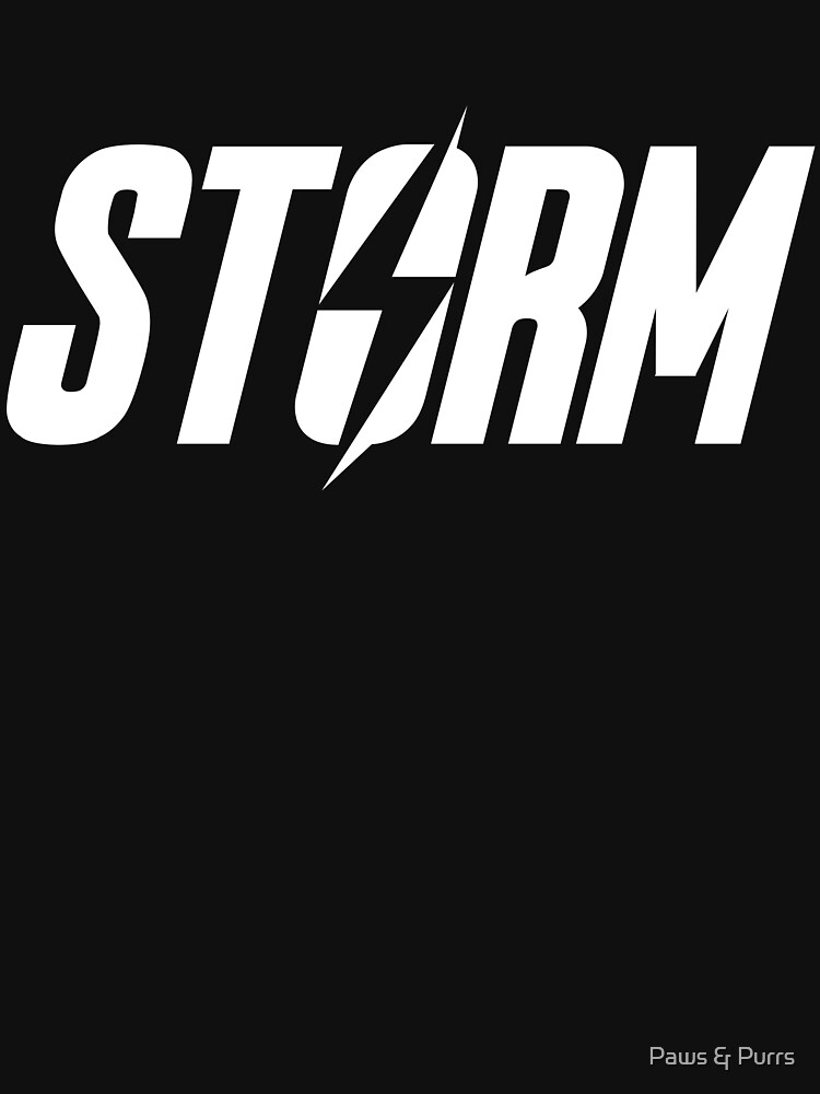 "Storm Text Design With Lightning Bolt" T-shirt for Sale by ...
