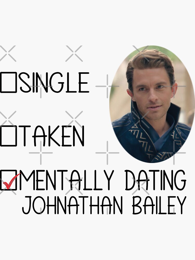 "Mentally Dating Jonathan Bailey" Sticker for Sale by modoodles357 ...