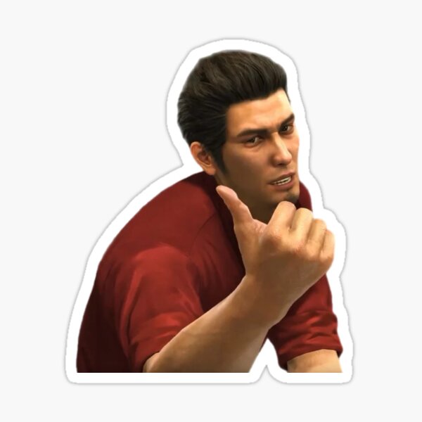 "Thumbs Up Kiryu " Sticker for Sale by MerikuroCreates | Redbubble