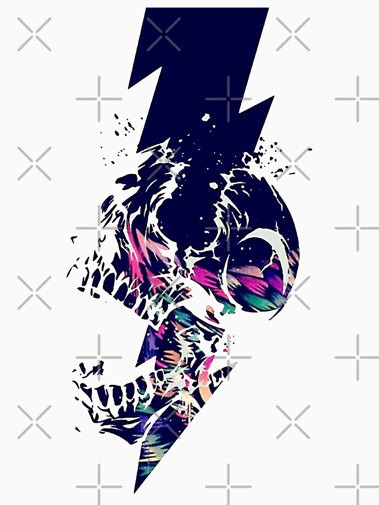 "Skull Lightning Bolt " T-shirt by -Cinnabunny- | Redbubble