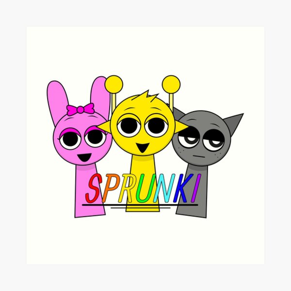 "Sprunki Game: Main characters" Art Print for Sale by Sprunkin | Redbubble