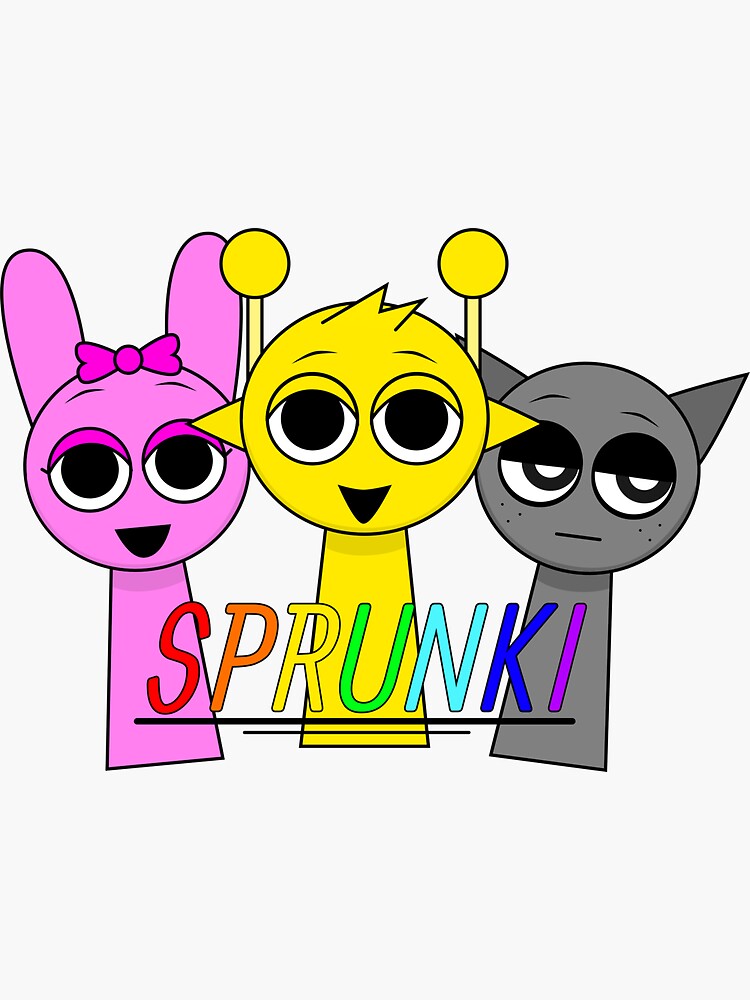 "Sprunki Game: Main characters" Sticker for Sale by Sprunkin | Redbubble