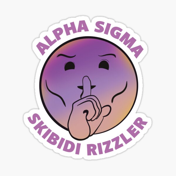 "Mewing emoji, Alpha Sigma, skibidi rizzler, Gen Z design, Pink and ...