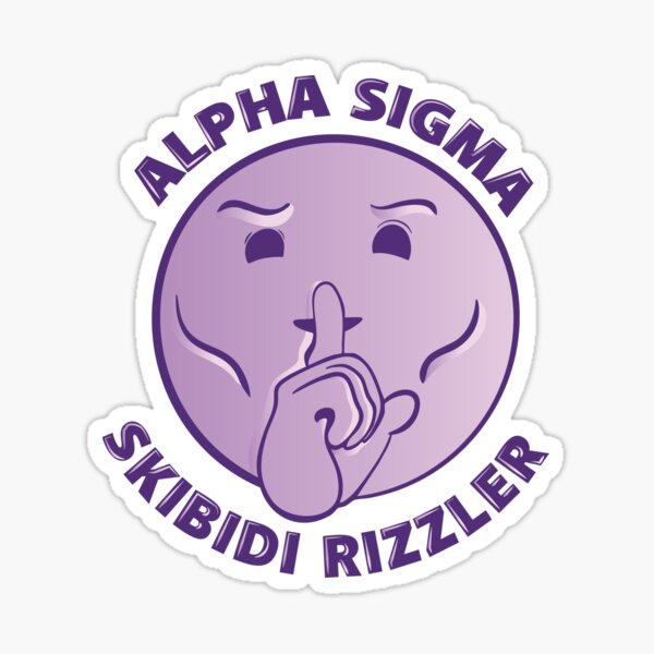 "Mewing emoji, Alpha Sigma, skibidi rizzler, Gen Z design, Purple, gen ...