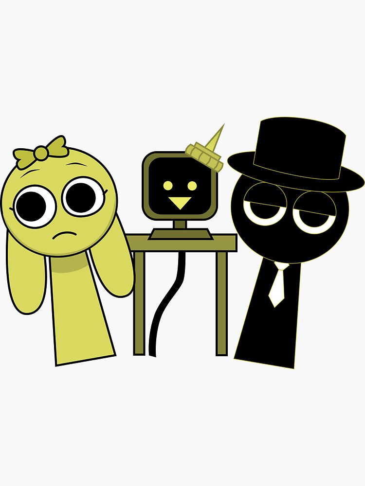 "Sprunki Game: Mustard" Sticker for Sale by Sprunkin | Redbubble