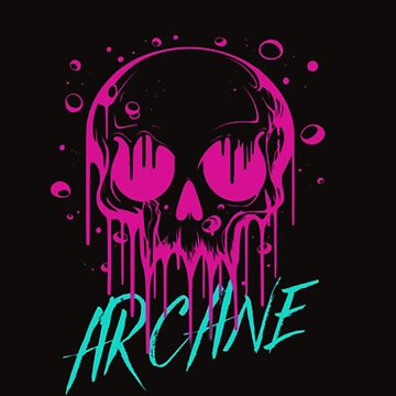 "Arcane Drip Skull Fantasy Aesthetic Artwork" Sticker for Sale by ...
