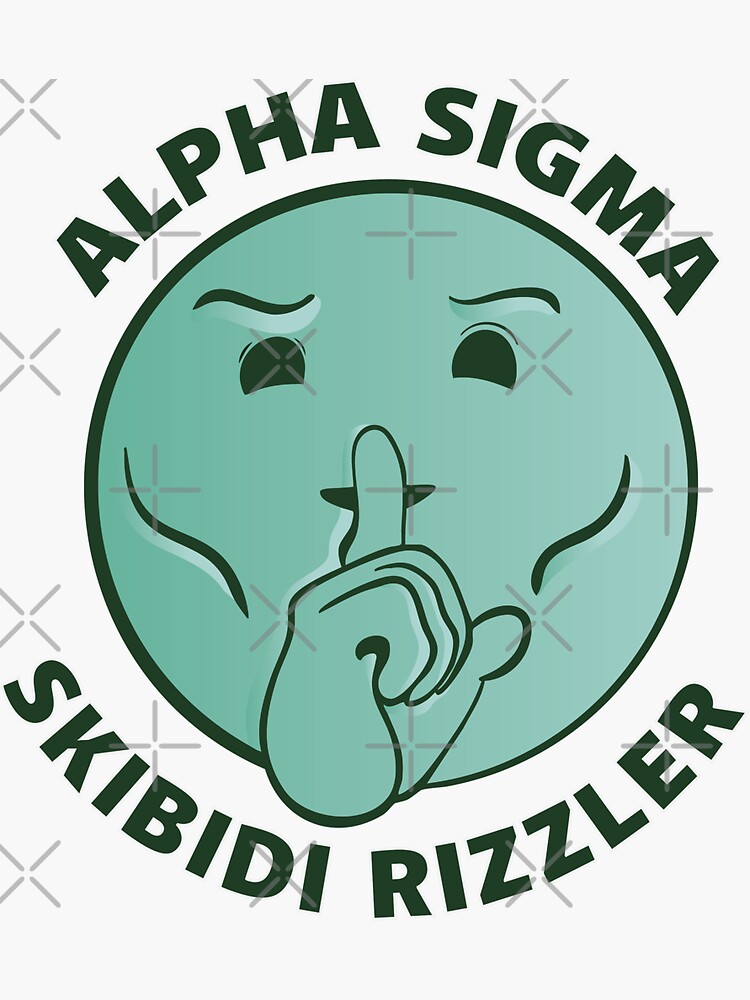 "Mewing emoji, Alpha Sigma, skibidi rizzler, Gen Z design -viral Slang ...