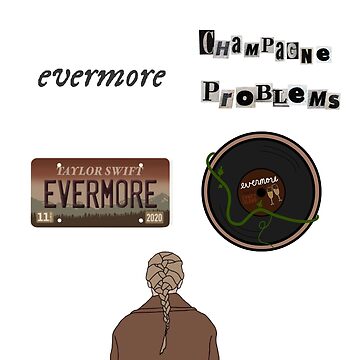 "evermore sticker pack " Sticker for Sale by gloriana13 | Redbubble