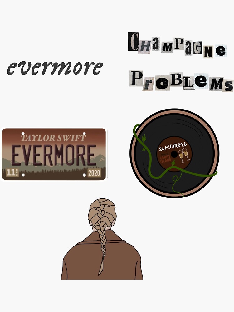"evermore sticker pack " Sticker for Sale by gloriana13 | Redbubble