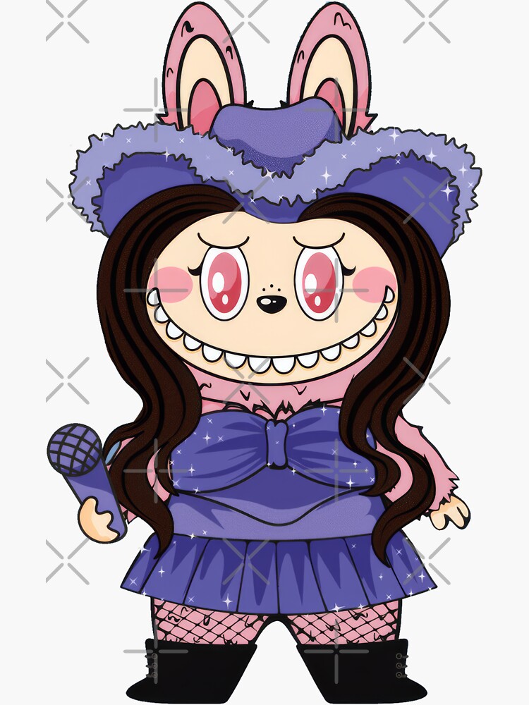 "All Stars Labubu Song Singer Band Music 3 By Popmart" Sticker for Sale ...