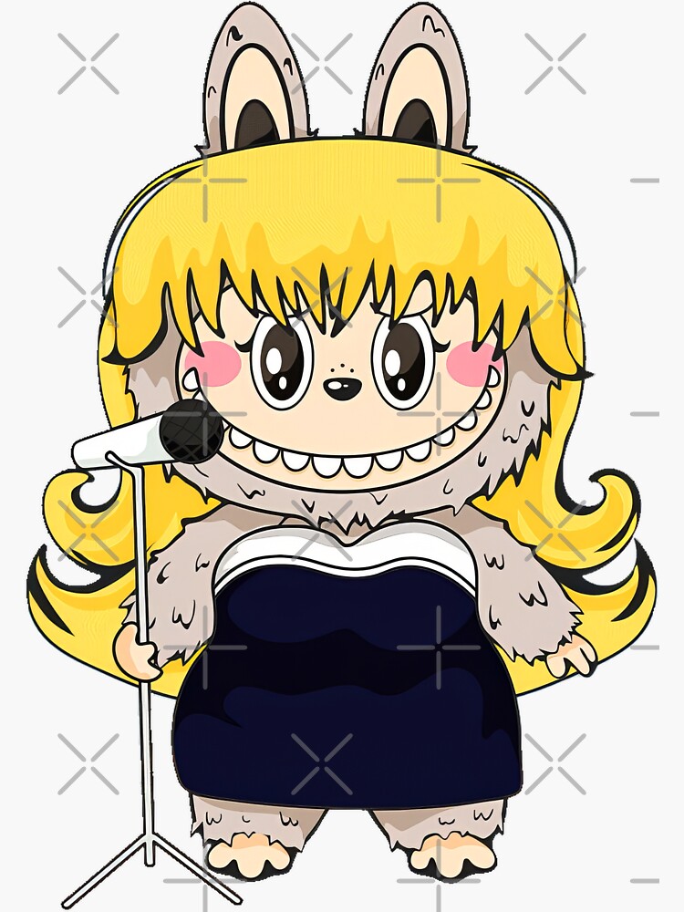 "All Stars Labubu Song Singer Band Music 8 By Popmart" Sticker for Sale ...