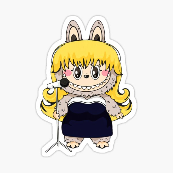 "All Stars Labubu Song Singer Band Music 8 By Popmart" Sticker for Sale ...