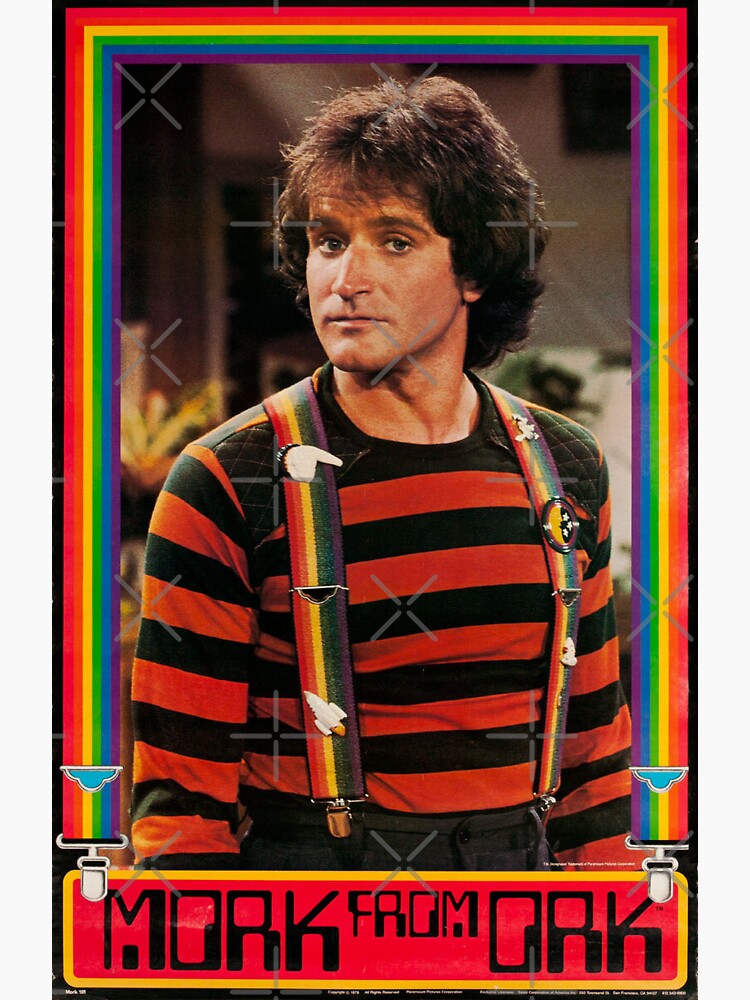"MORK FROM ORK Fan Poster Robin Williams" Sticker for Sale by Maizie ...
