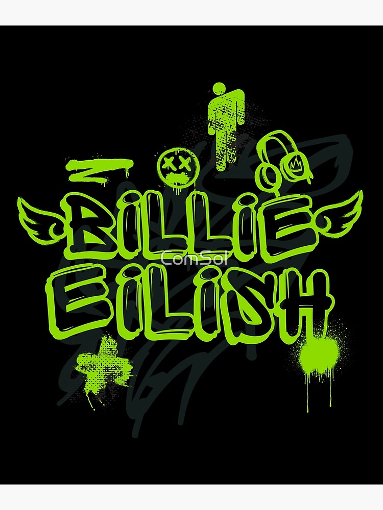 "Billie Eilish - Green roots - blohsh" Poster for Sale by ThaiBritoArt ...