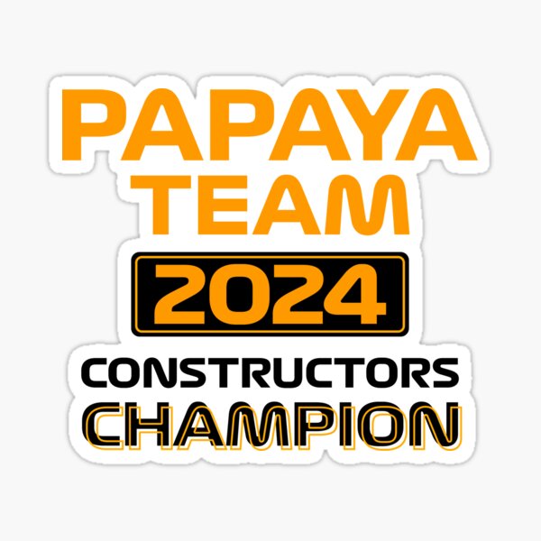 "Papaya Team 2024 Constructors Champion | Racing Motorsport Design ...