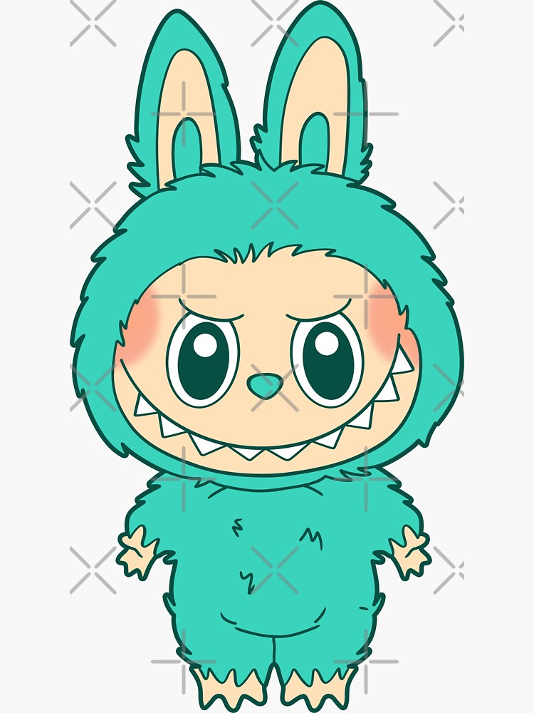 "labubu whole body green" Sticker for Sale by Diyanggostyle | Redbubble