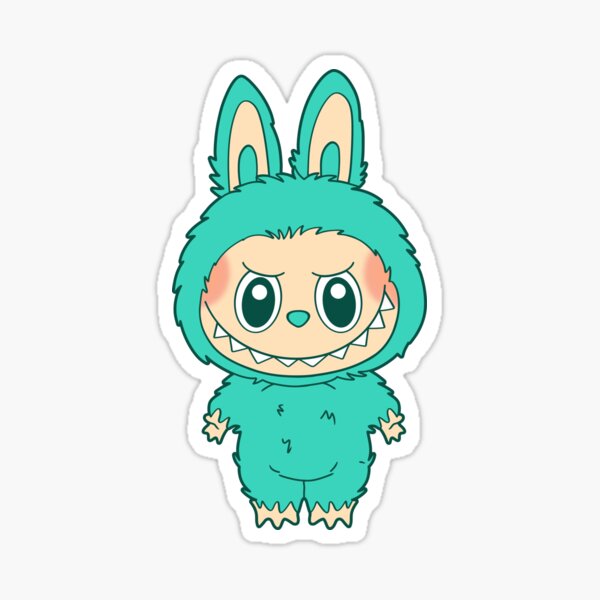 "labubu whole body green" Sticker for Sale by Diyanggostyle | Redbubble